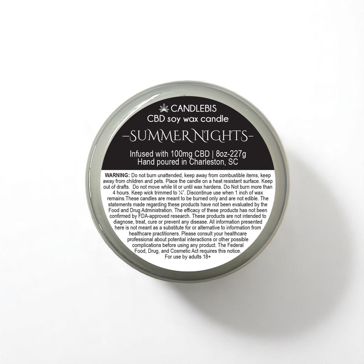 SUMMER NIGHTS CBD CANDLE – Candlebis Candle Co